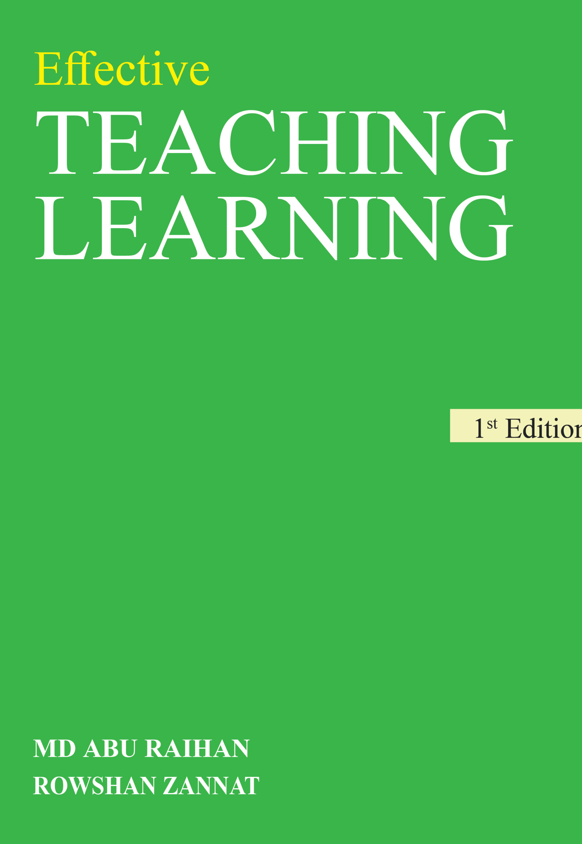 Effective Teaching Learning – Academia Publishing Limited (APL)